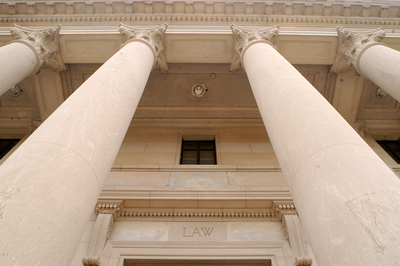 "LSU Law Center Columns"